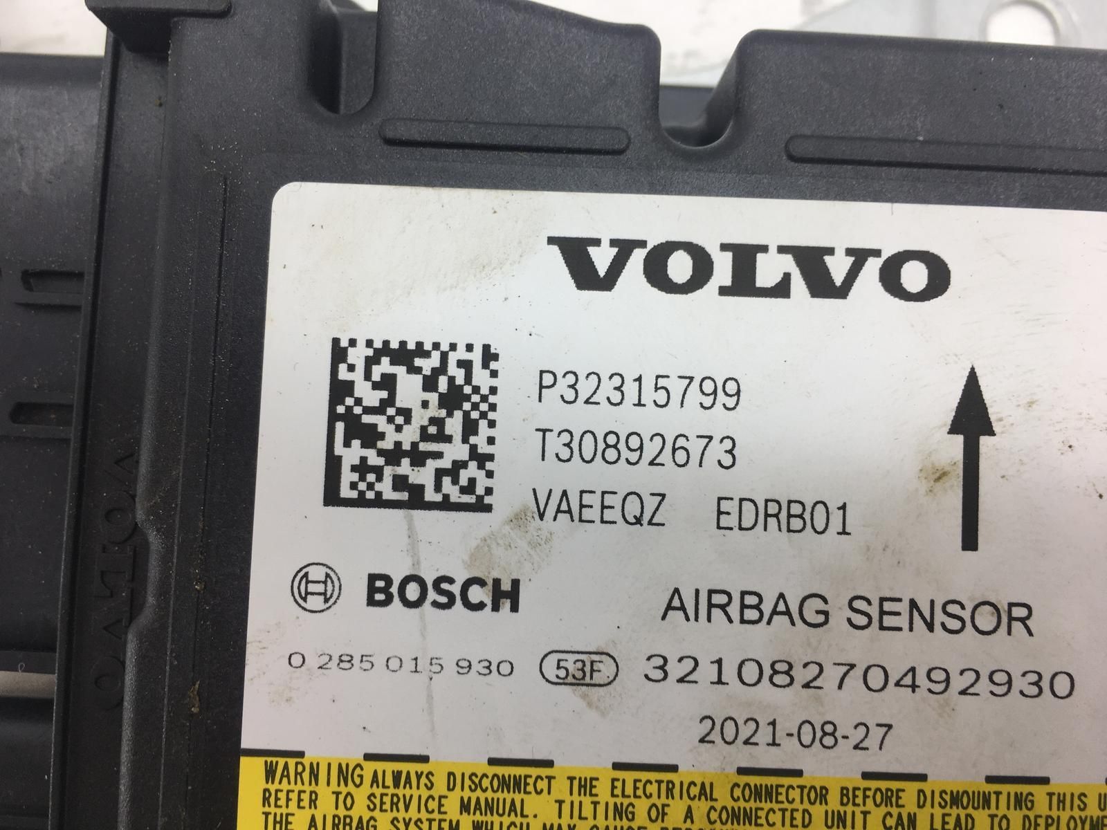 Блок управління AirBag VOLVO XC40 2017- 32315799